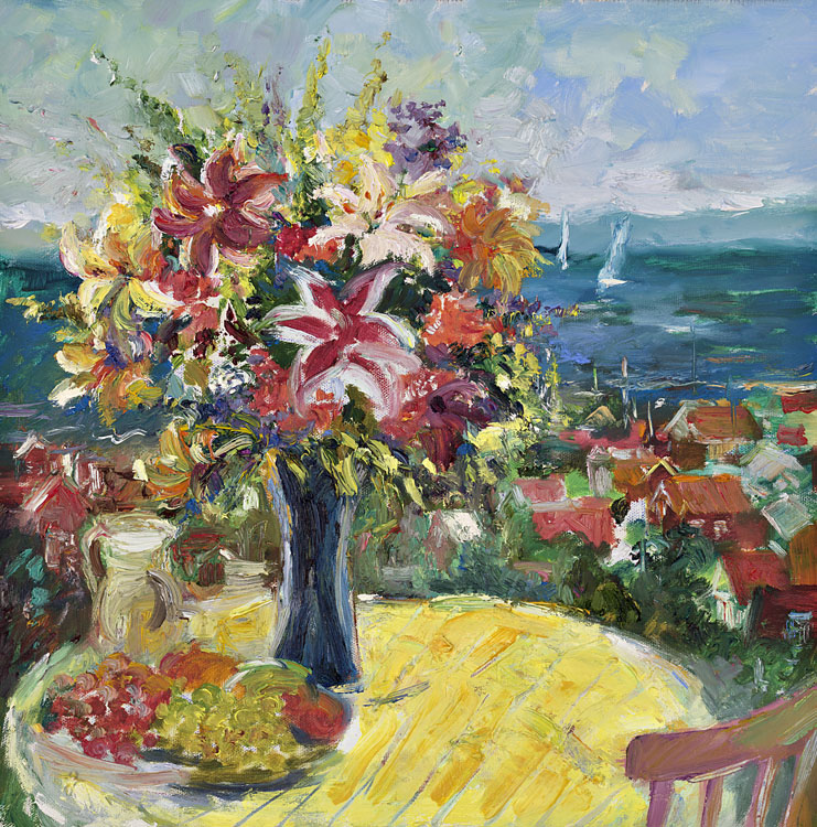 Viapagi Collection by Image Craft :: Subjects :: Floral :: Patio Overlook I